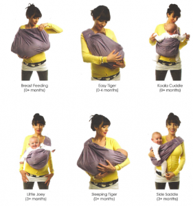 baba sling carrying positions - Savvy Sassy Moms