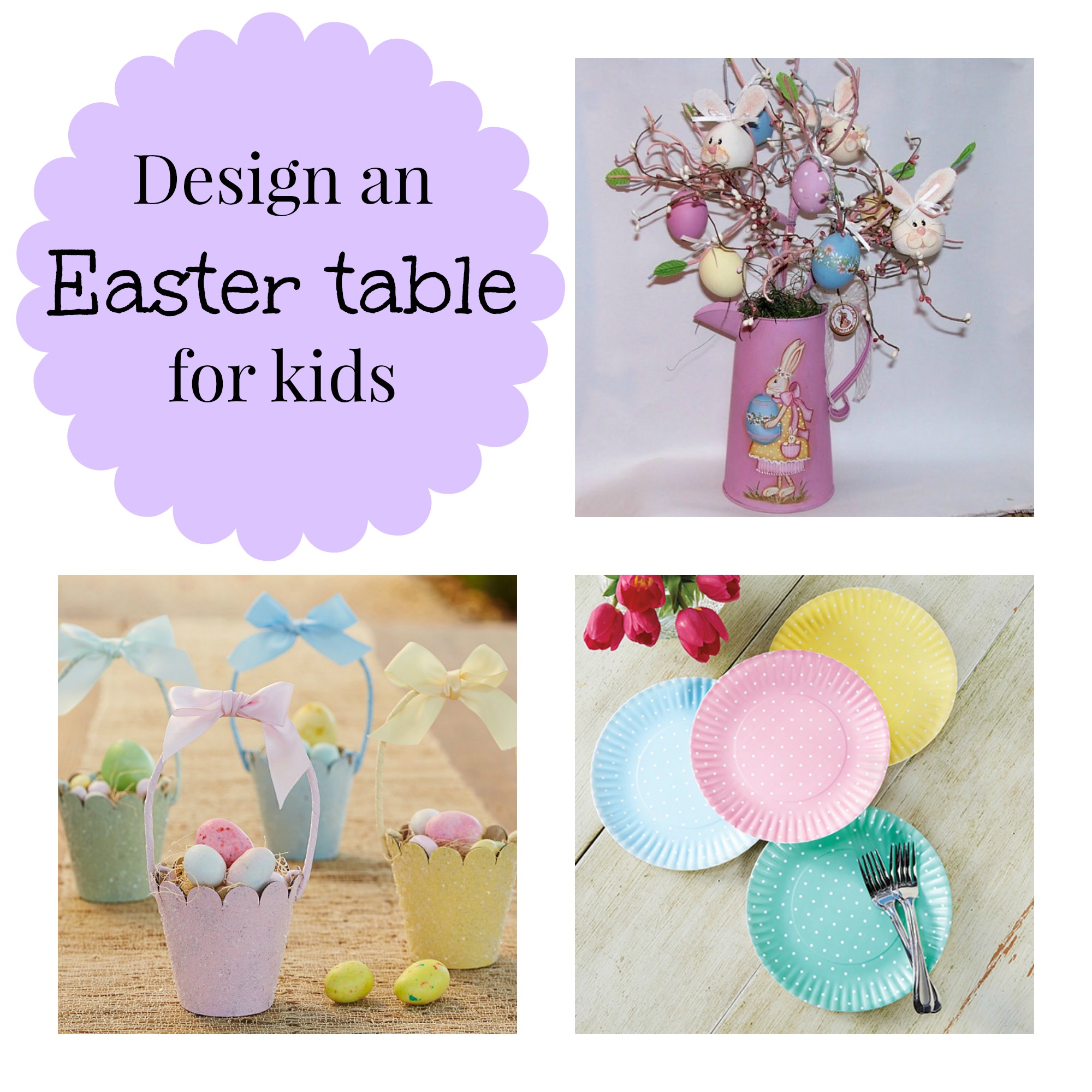Kids Easter table - Savvy Sassy Moms