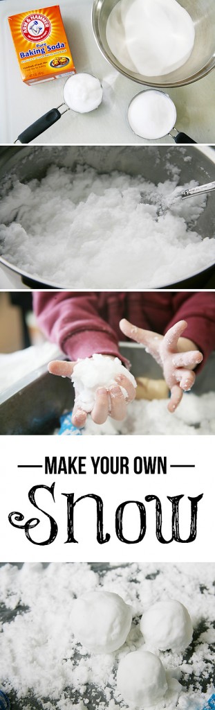 How to Make Your Own Snow {with just a few household ingredients}!