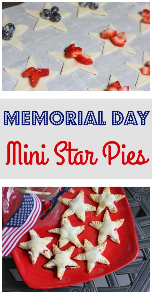 Memorial Day mini star pies - Savvy Sassy Moms
