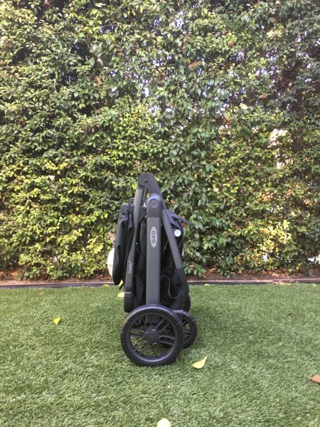 oxo-tot-cubby-stroller-folded - Savvy Sassy Moms
