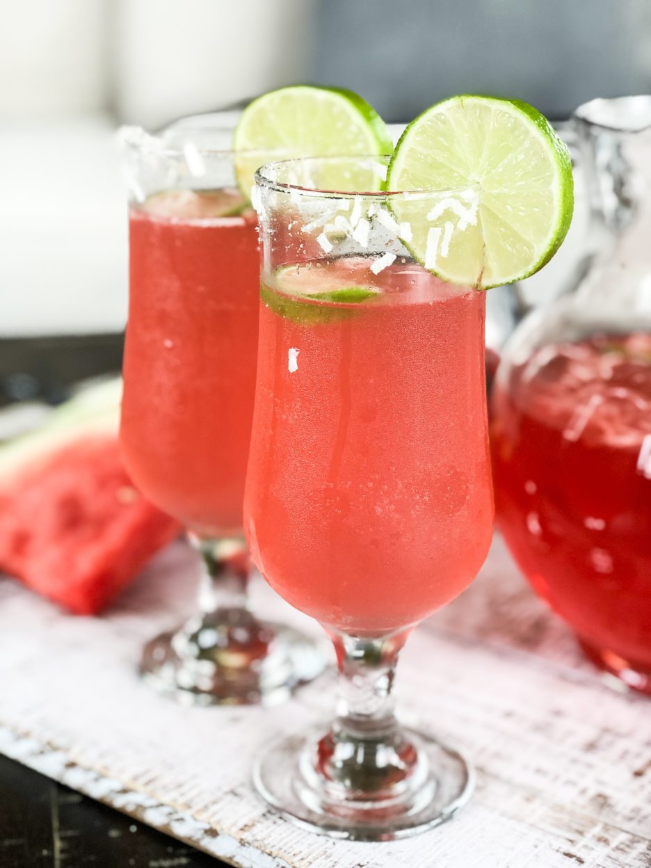 Watermelon Coconut Cocktail Recipe - Savvy Sassy Moms