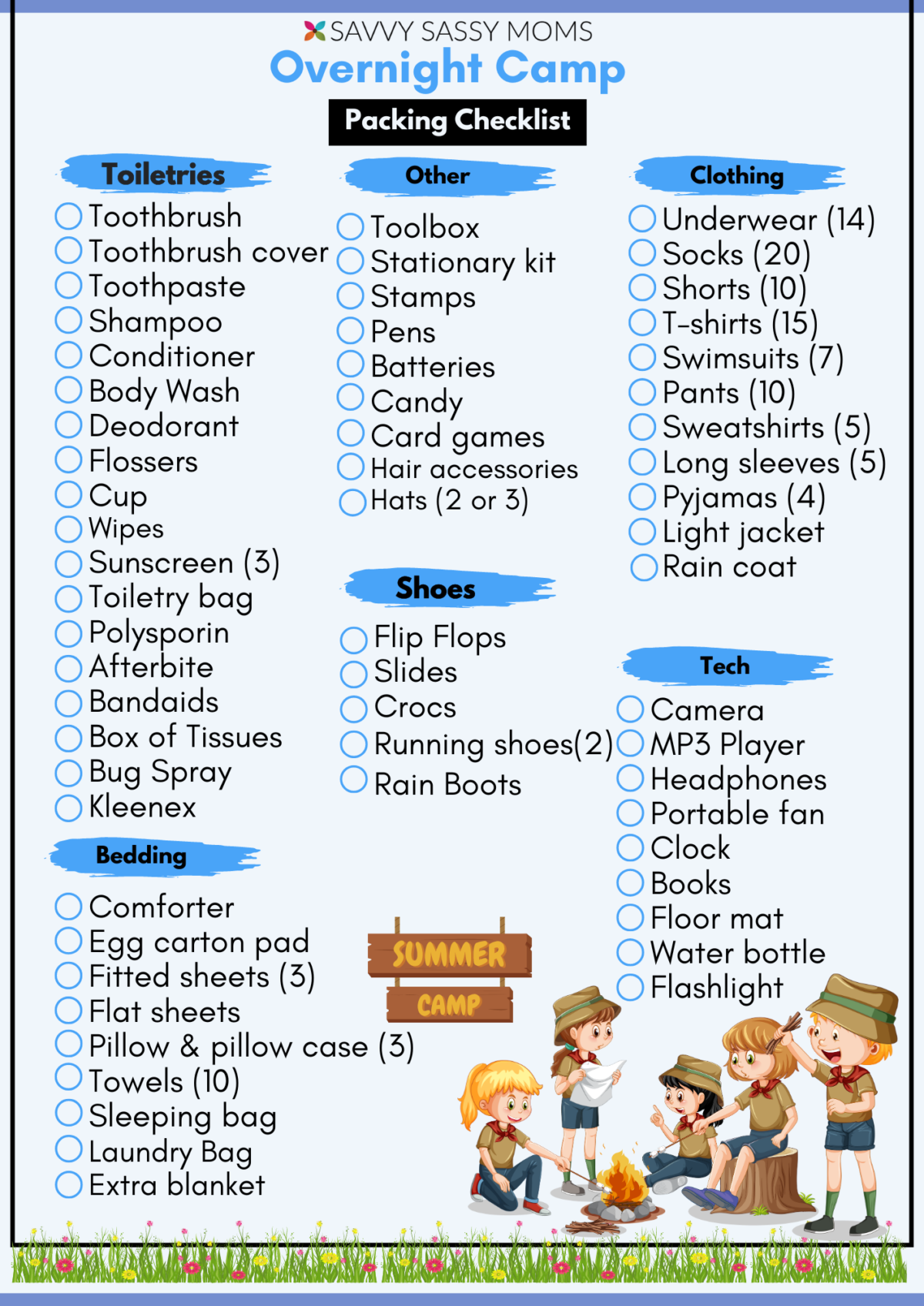 The Ultimate Guide to Packing Your Kids for Overnight Camp: Balancing ...